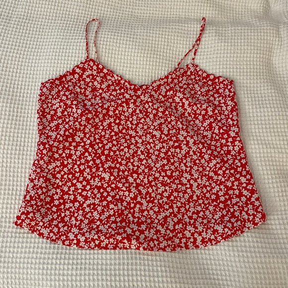 J. Crew Factory | Tops | J Crew Factory Scalloped Trim Cami Tank Top | Poshmark